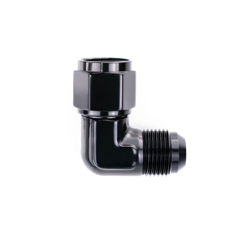 -10 AN Fitting 90 Degree Female to Male Union | ColorFittings