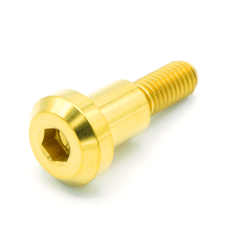titanium_gold_machine_head_standoff_shoulder_bolt | ColorFittings