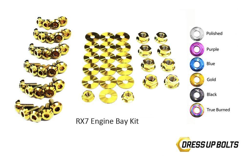 Mazda RX-7 FC/FC3S (1986-1991) Titanium Dress Up Bolts Engine Bay Kit ...