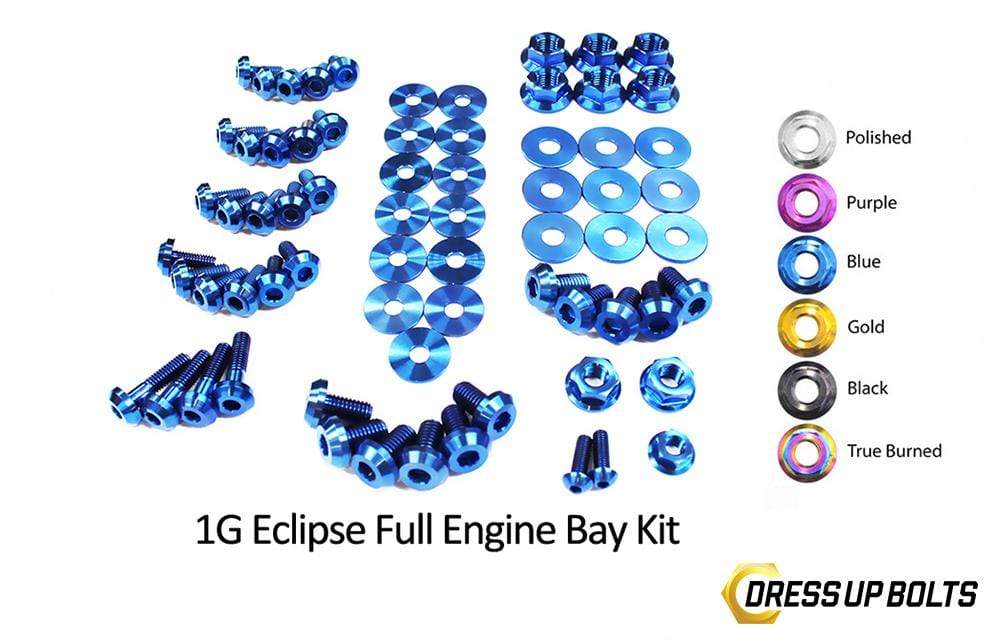Mitsubishi 1G Eclipse (1990-1994) Titanium Dress Up Bolts Full Engine ...