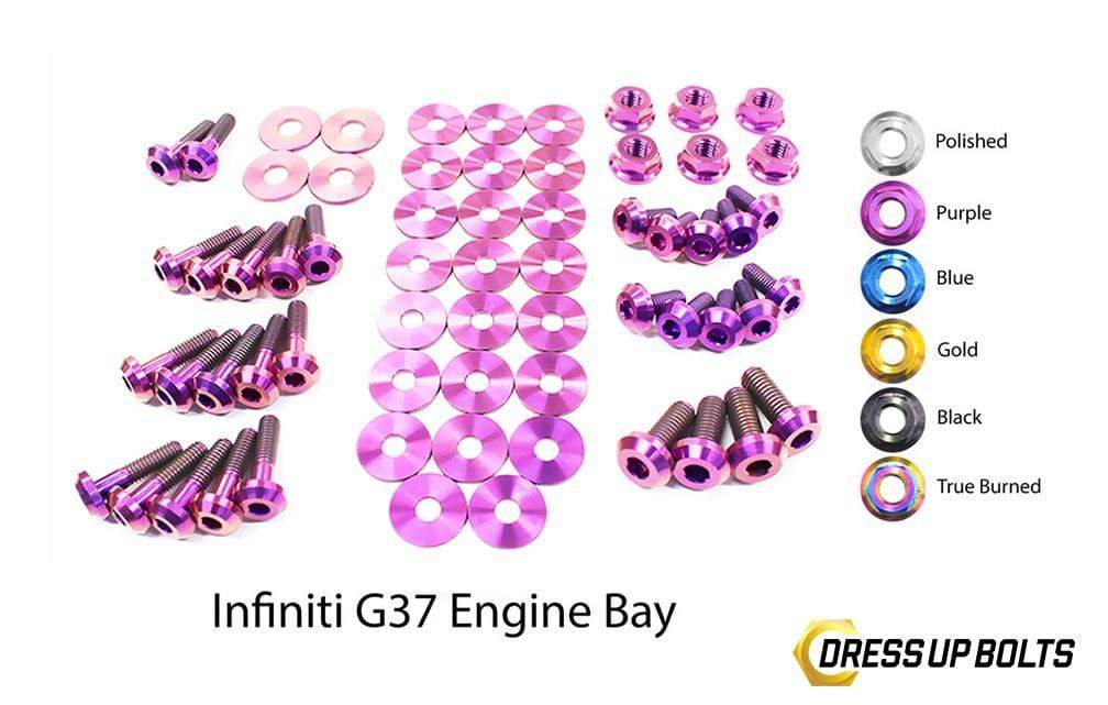 Infiniti G37 Coupe and Sedan (2008-2013) Titanium Dress Up Bolts Engine ...