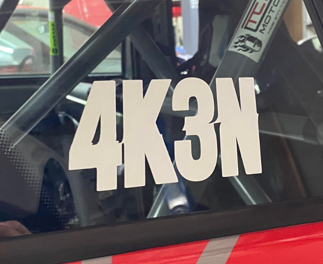 Ken Block 43 “4K3N” Memorial Sticker (4.5″ Wide) | ColorFittings